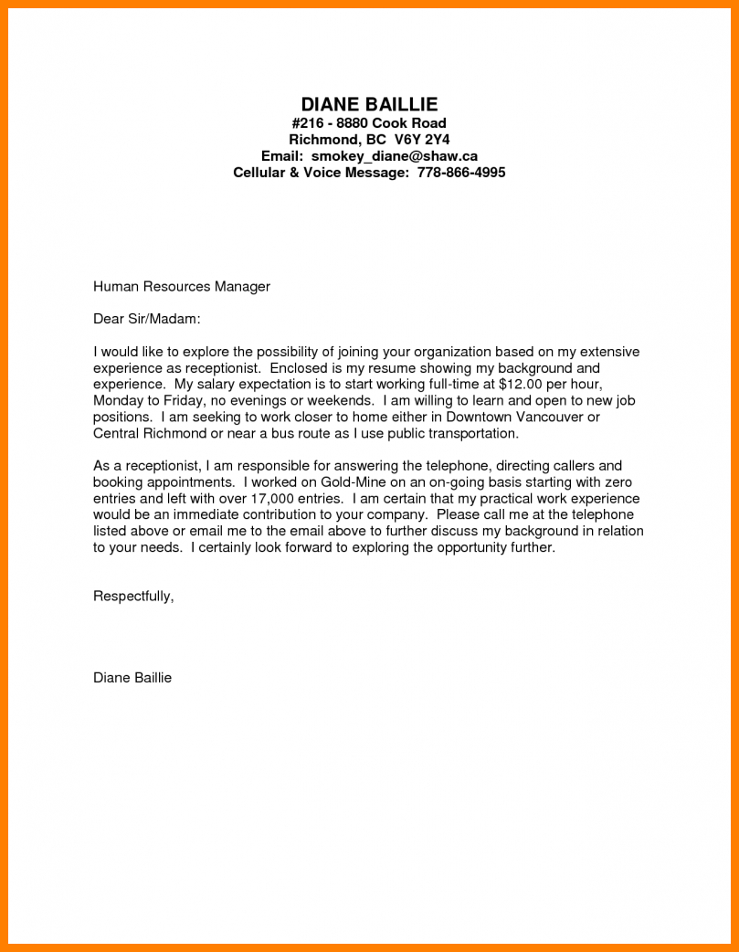 23 Cover Letter No Experience Letterly info