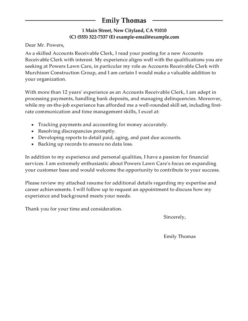 25+ Accounting Cover Letter - letterly.info