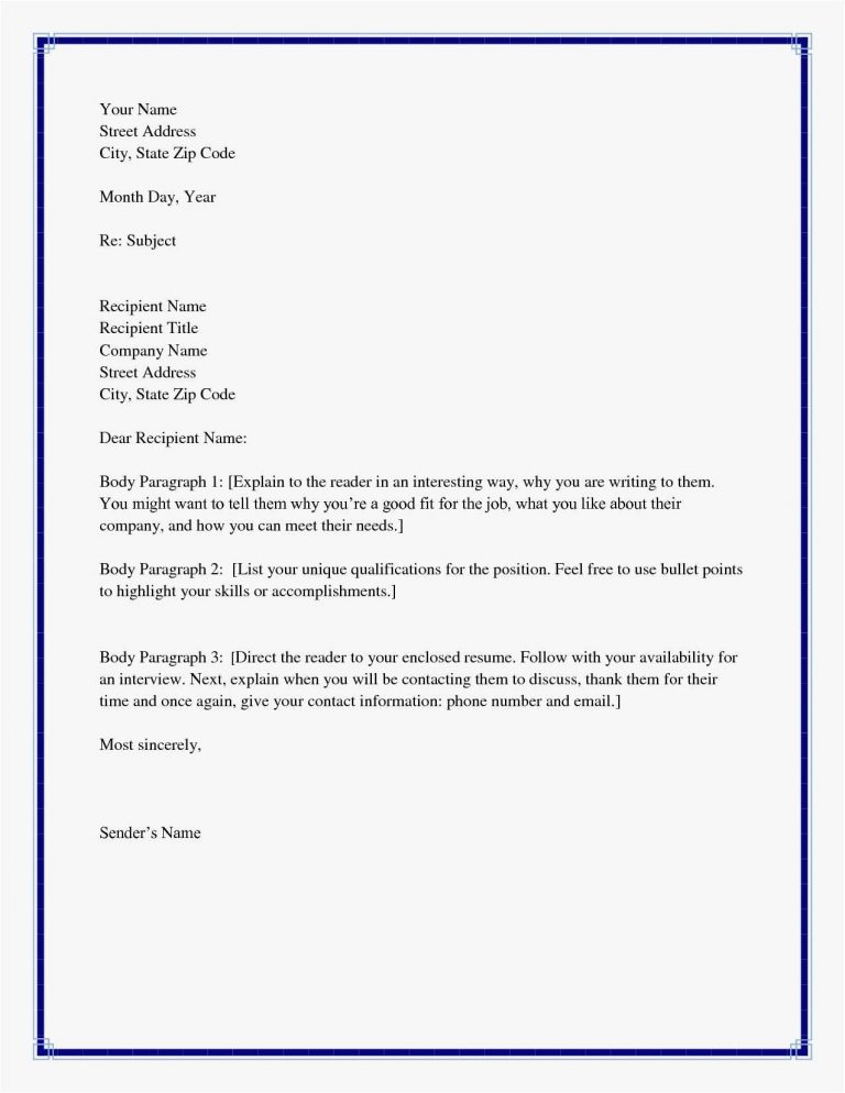 Addressing A Cover Letter To Unknown Letter Format Address Unknown Save ...