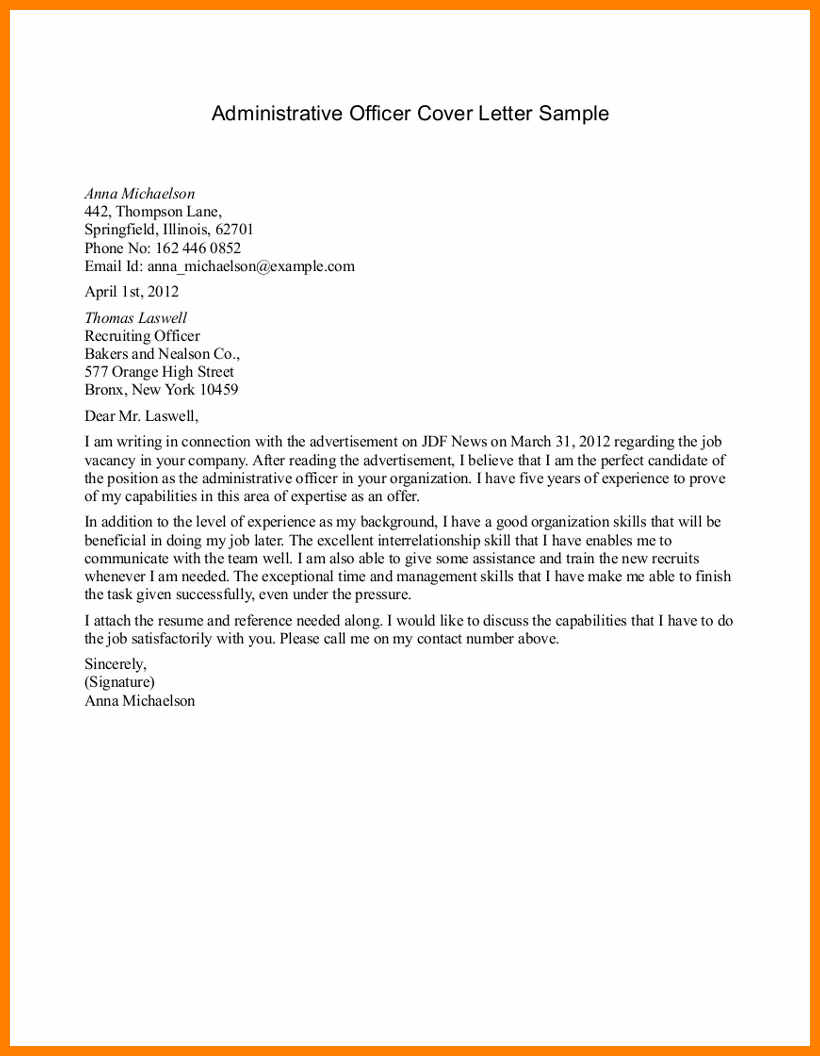 The Necessary Tips to Write the Best Administrative Assistant Cover ...