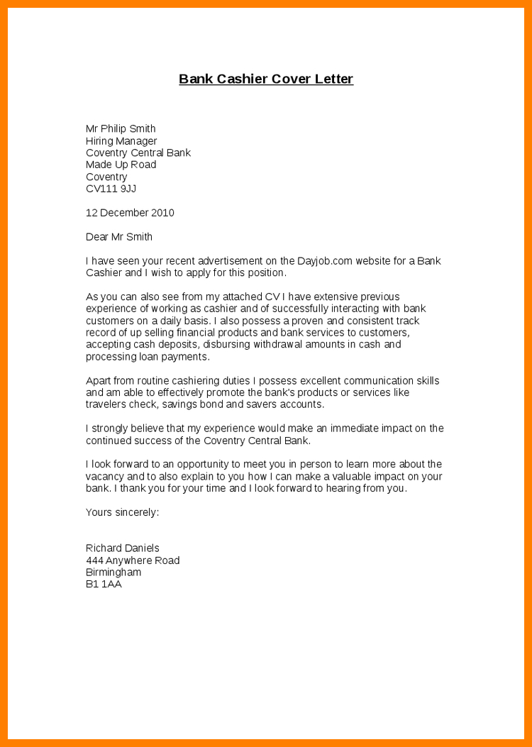 27+ Cashier Cover Letter - letterly.info