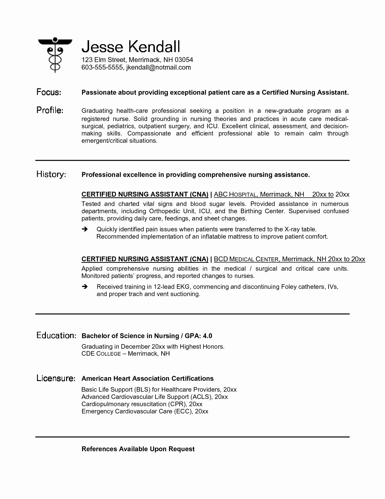 23+ Cna Cover Letter - letterly.info
