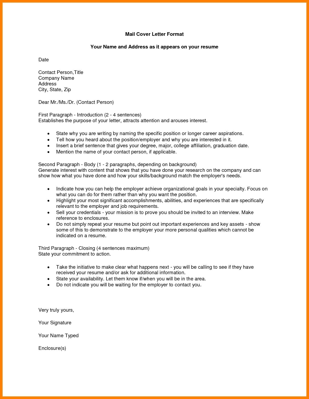 27+ Cover Letter Enclosure - letterly.info