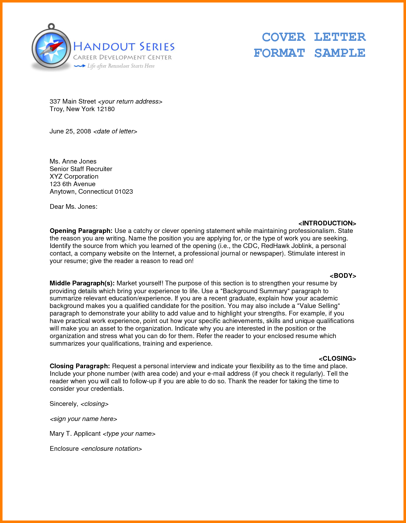 Cover Letter Enclosure Enclosed Letter Format Scrumps Letterly Info