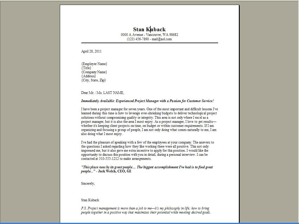 25+ Cover Letter Examples 2017 - letterly.info