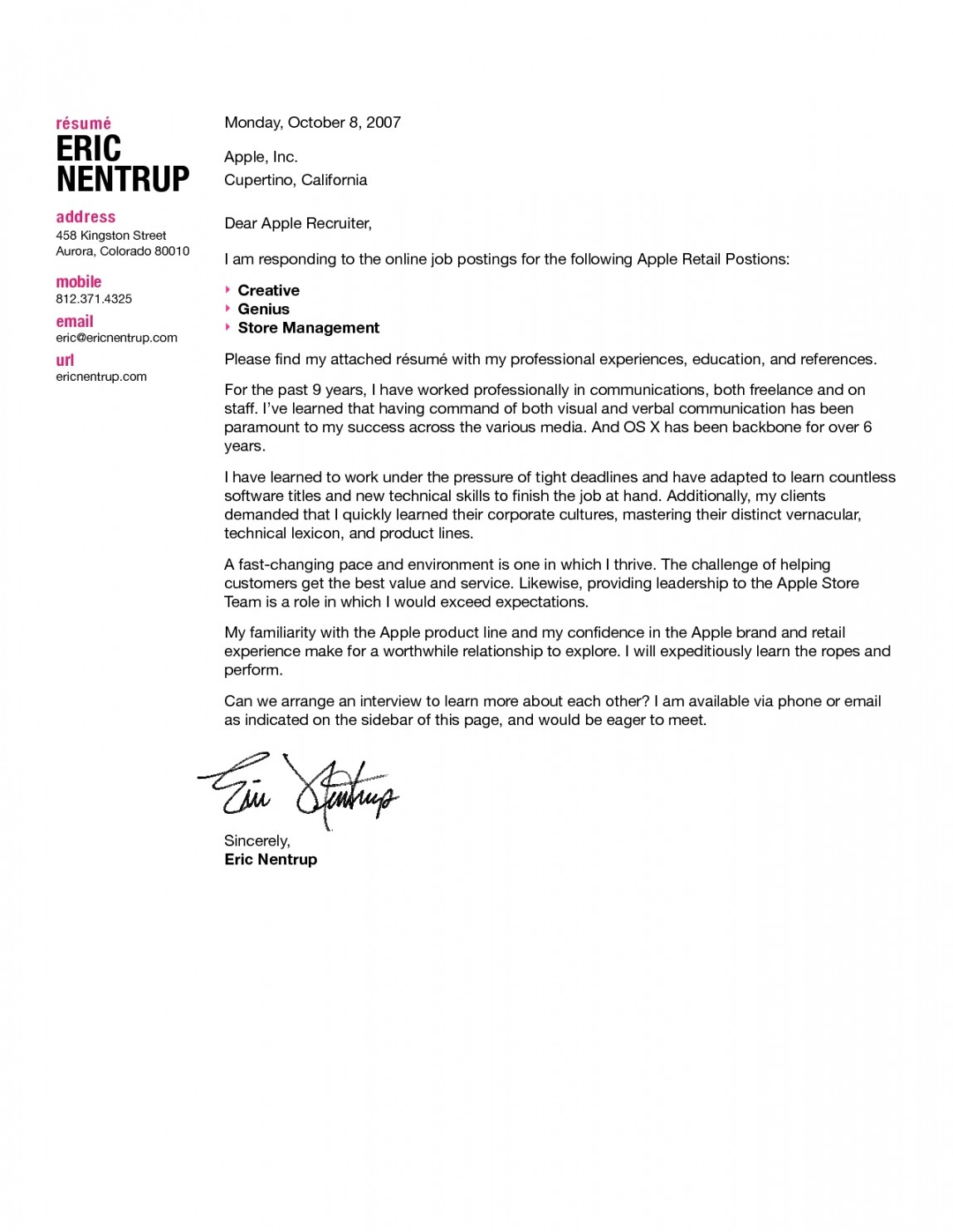 27+ Cover Letter For Apple - letterly.info