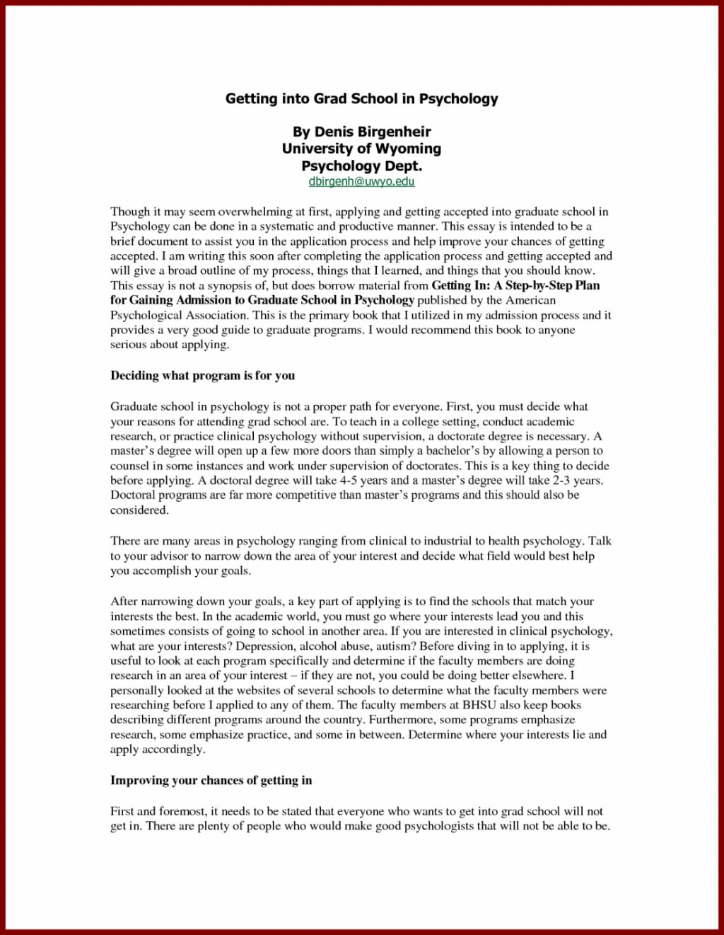 Cover Letter For Graduate School Essay Template Graduate School Essay ...