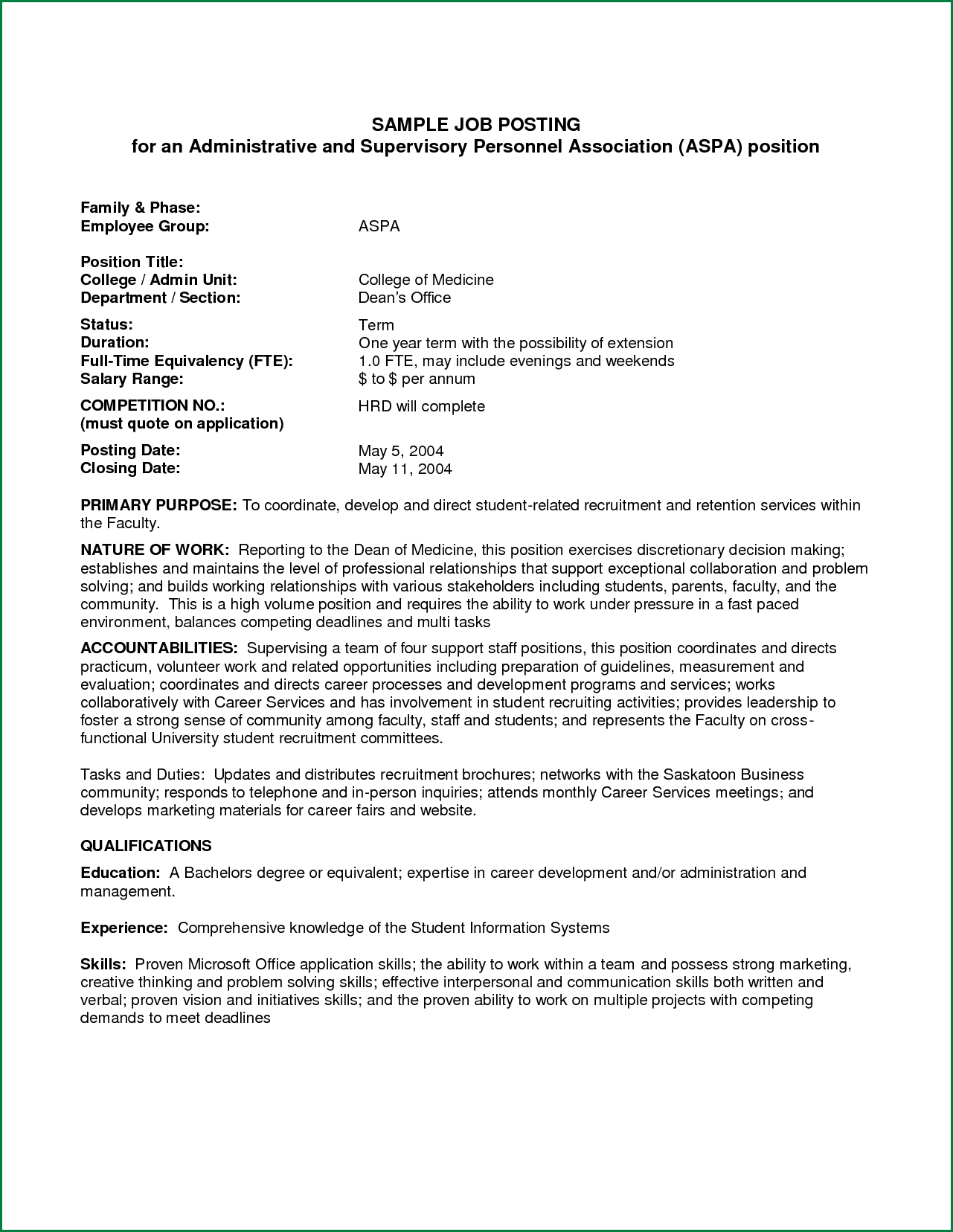 Cover Letter For Internal Position Internal Job Application Cover ...