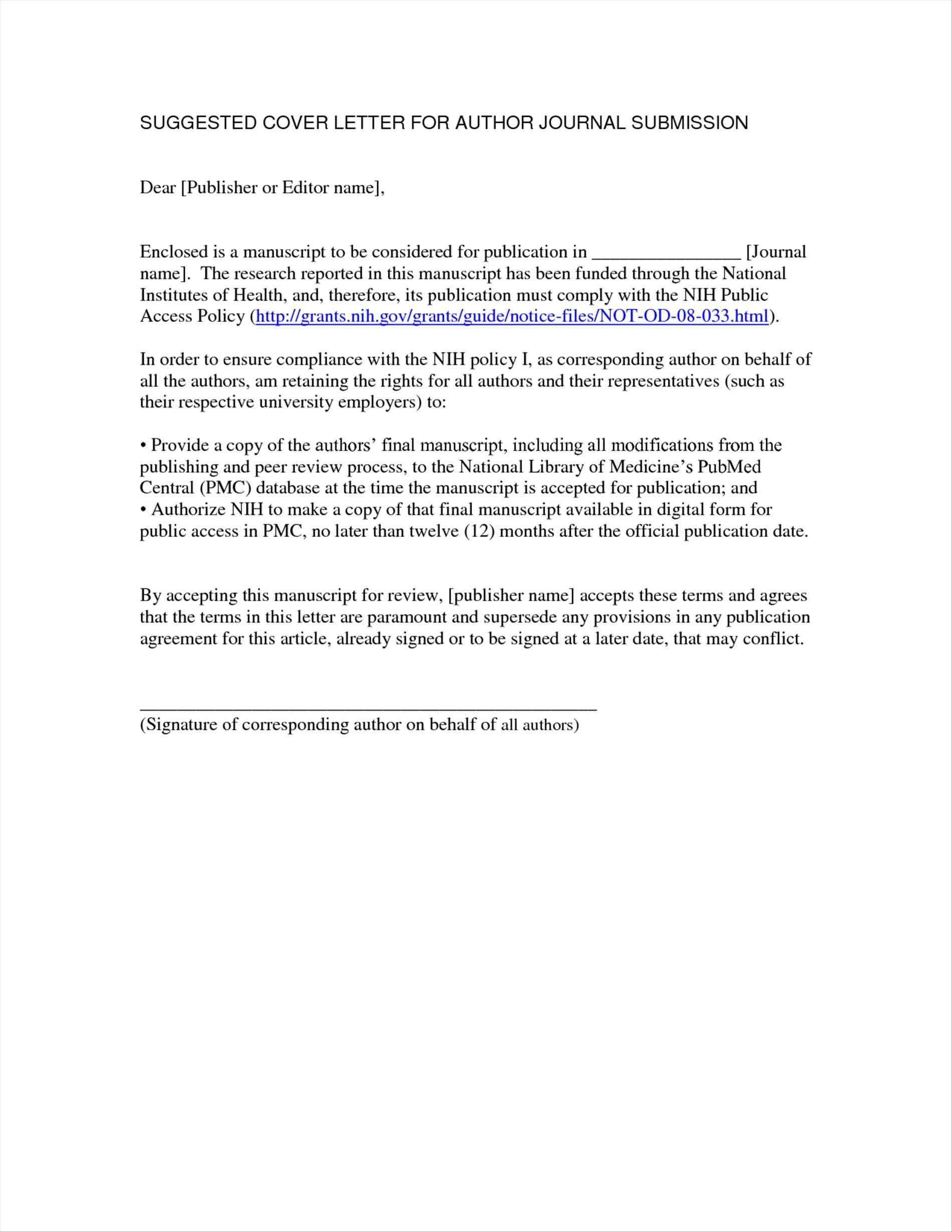 27+ Cover Letter For Journal Submission - letterly.info