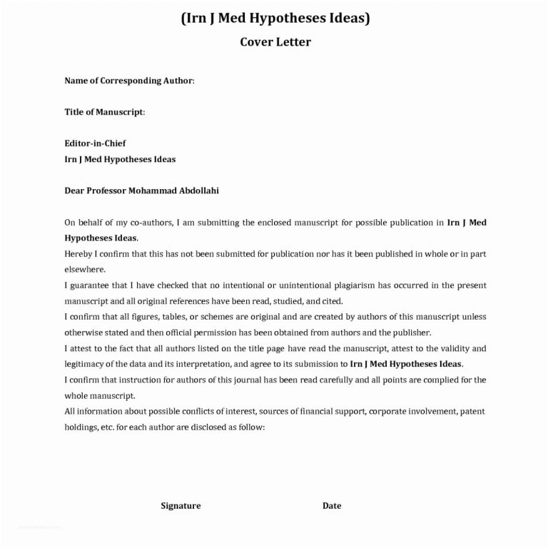 27+ Cover Letter For Journal Submission - letterly.info