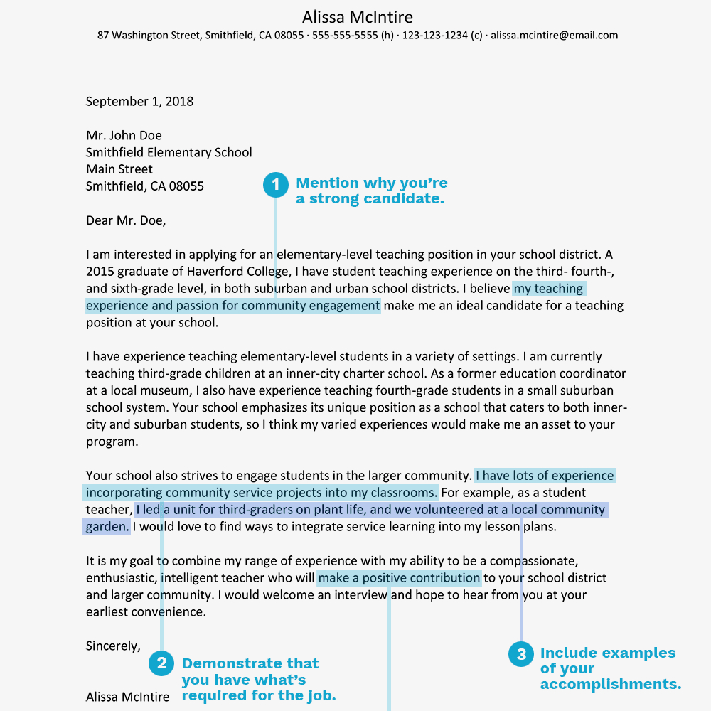 26+ Cover Letter For Teaching Position - letterly.info