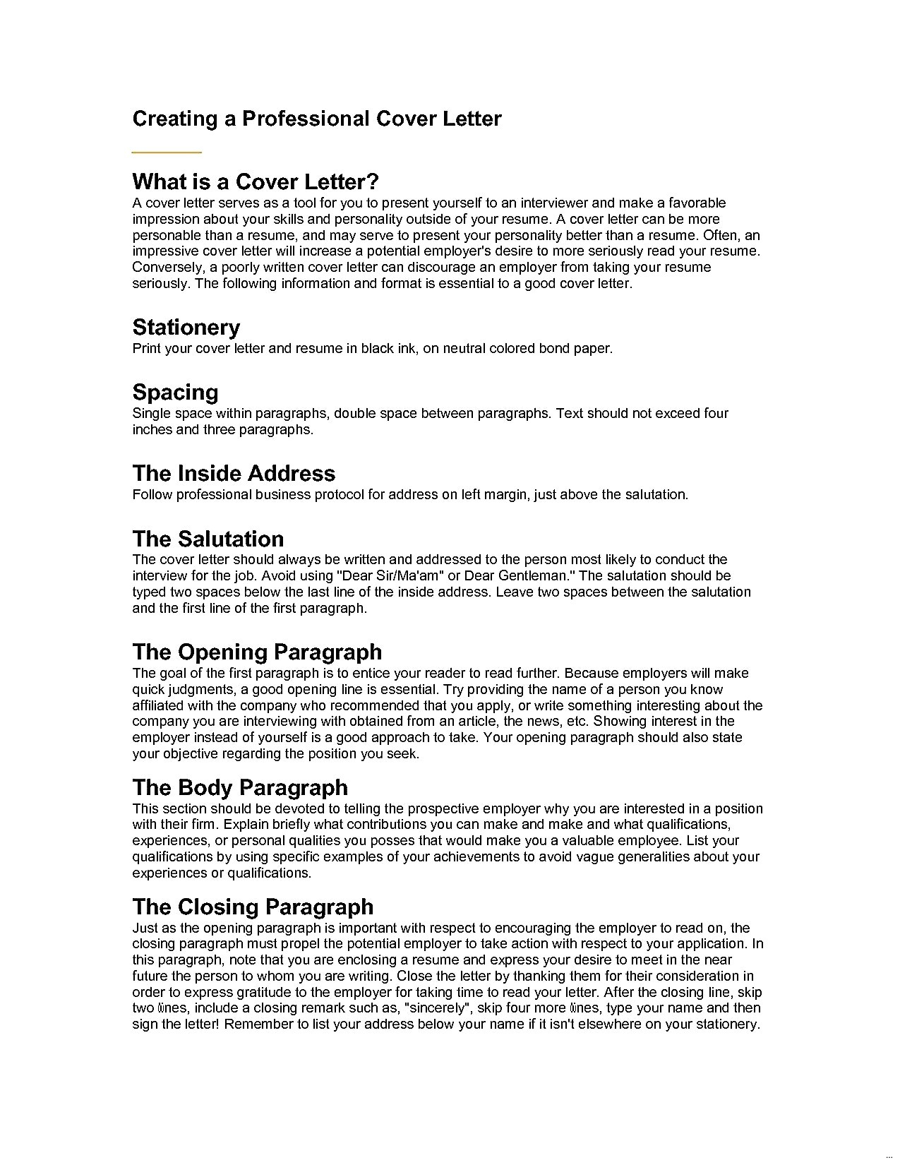 23+ Cover Letter Greeting - letterly.info