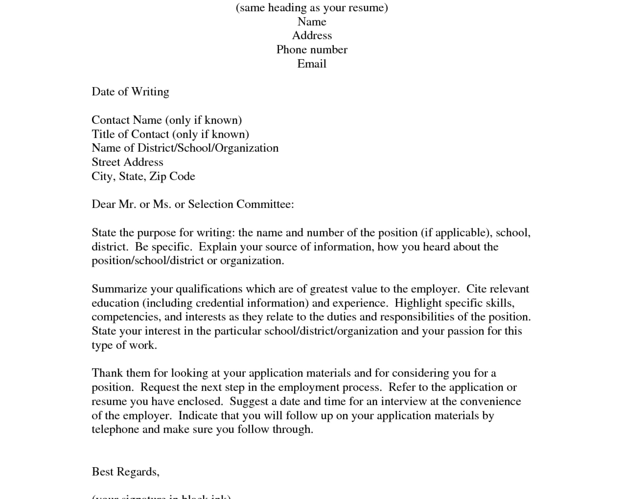 25+ Cover Letter Heading - letterly.info