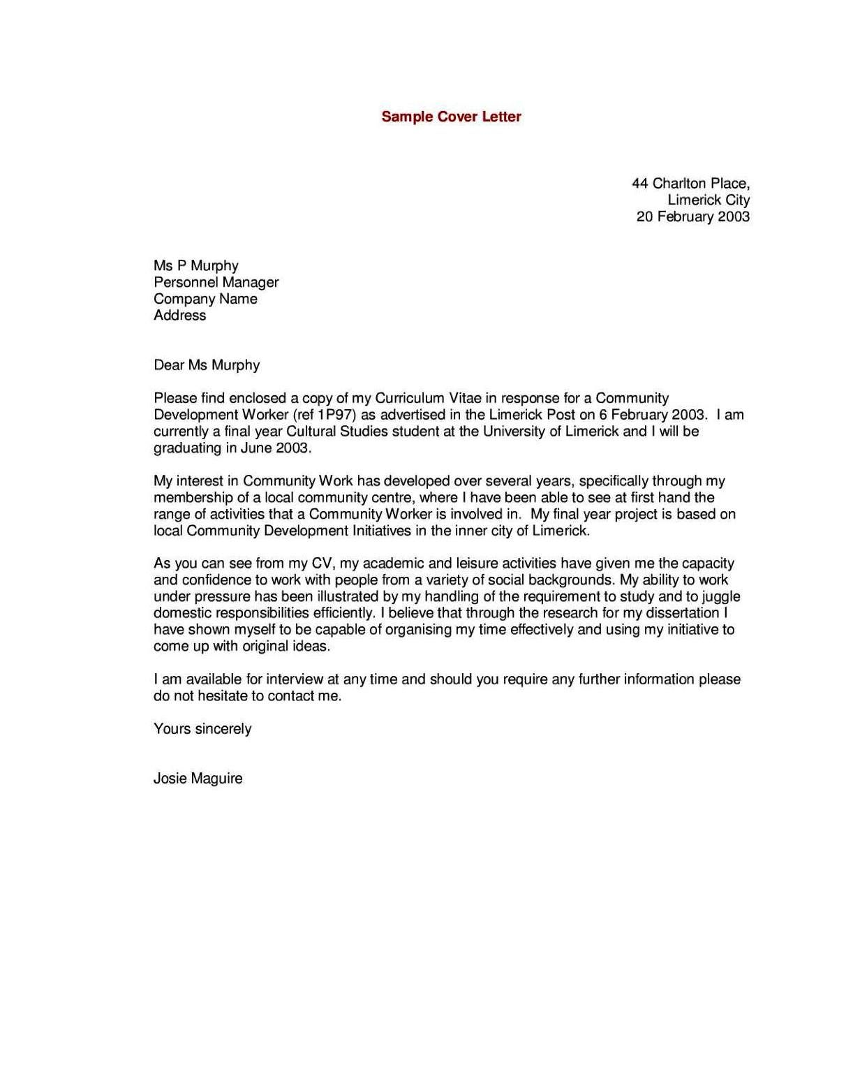 26+ Cover Letter Ideas - letterly.info