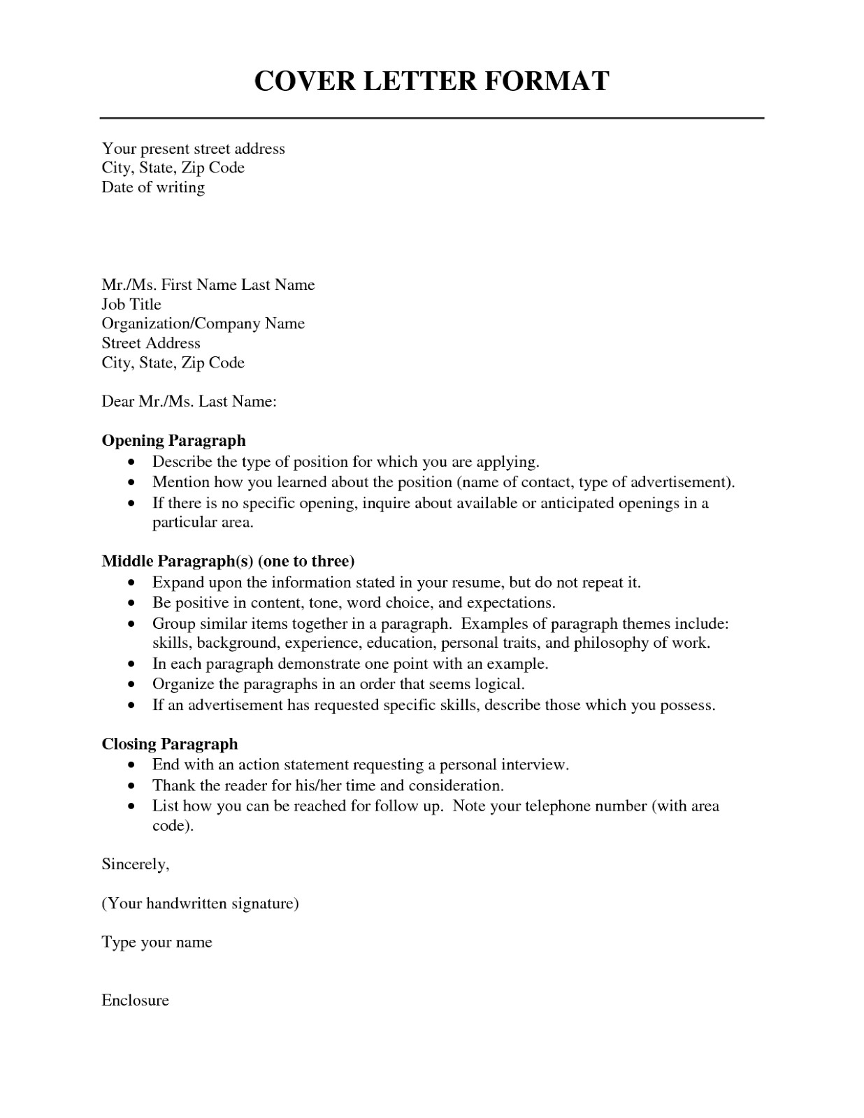 25+ Cover Letter Layout - letterly.info