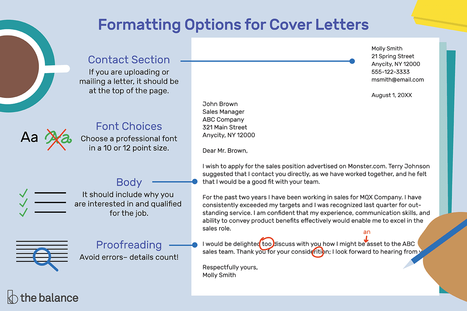 Cover Letter Layout How To Format A Cover Letter With Examples ...