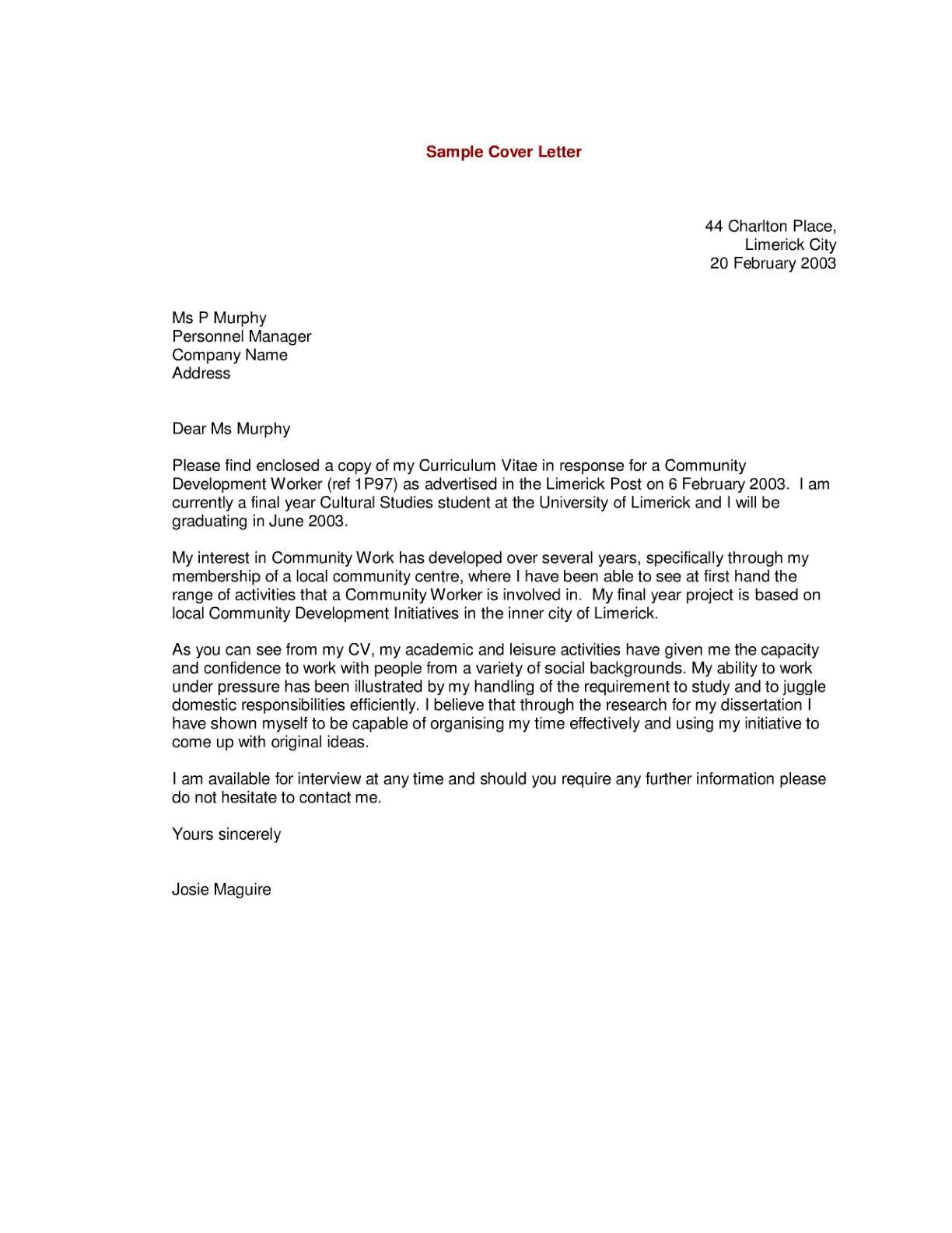 25+ Cover Letter Layout - letterly.info