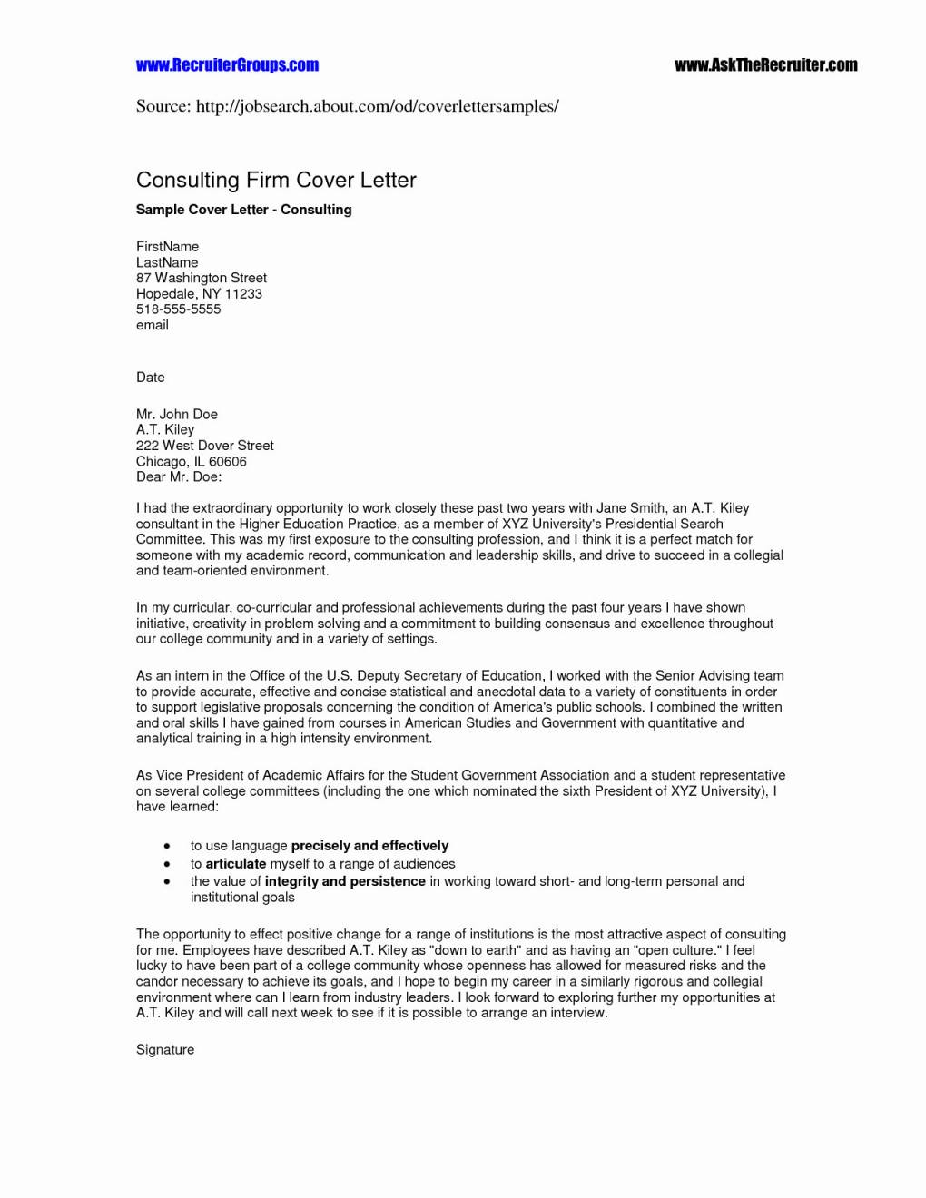 30 Cover Letter Sample For Job Application Letterly info