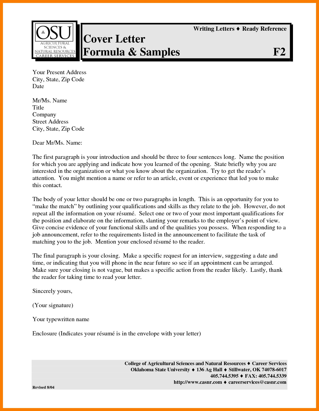 26+ Cover Letter Sample Pdf - letterly.info