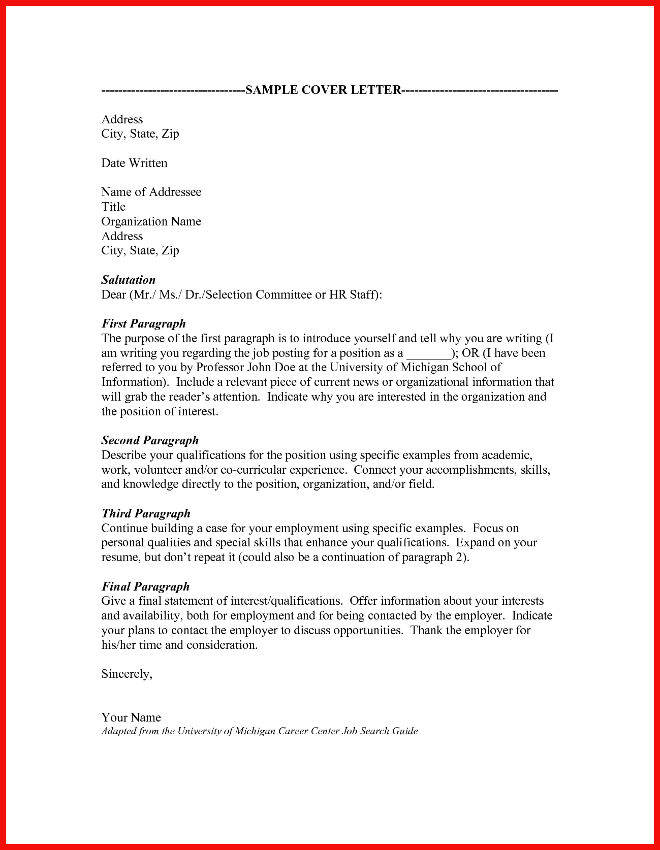 27+ Cover Letter With No Name - letterly.info