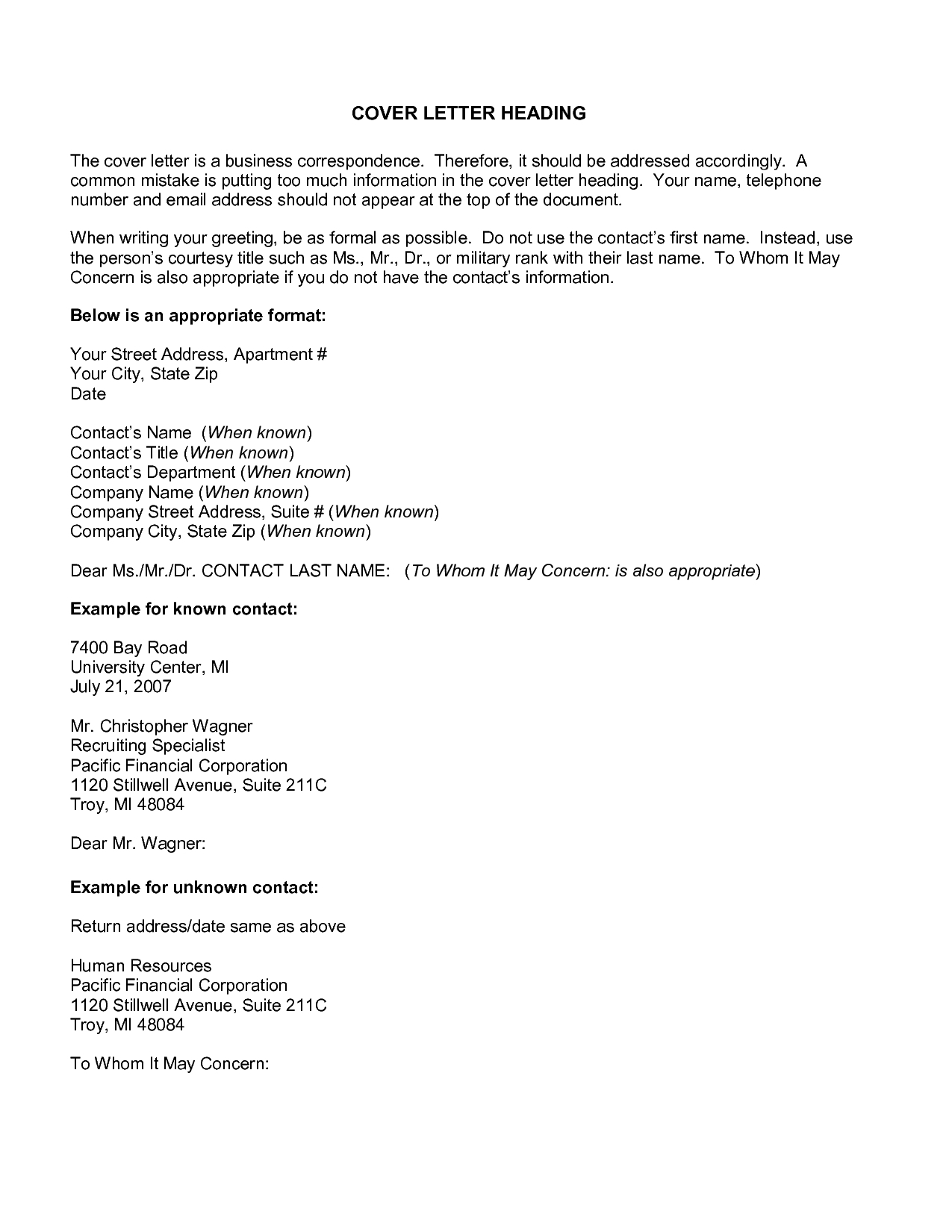 27+ Cover Letter With No Name - letterly.info