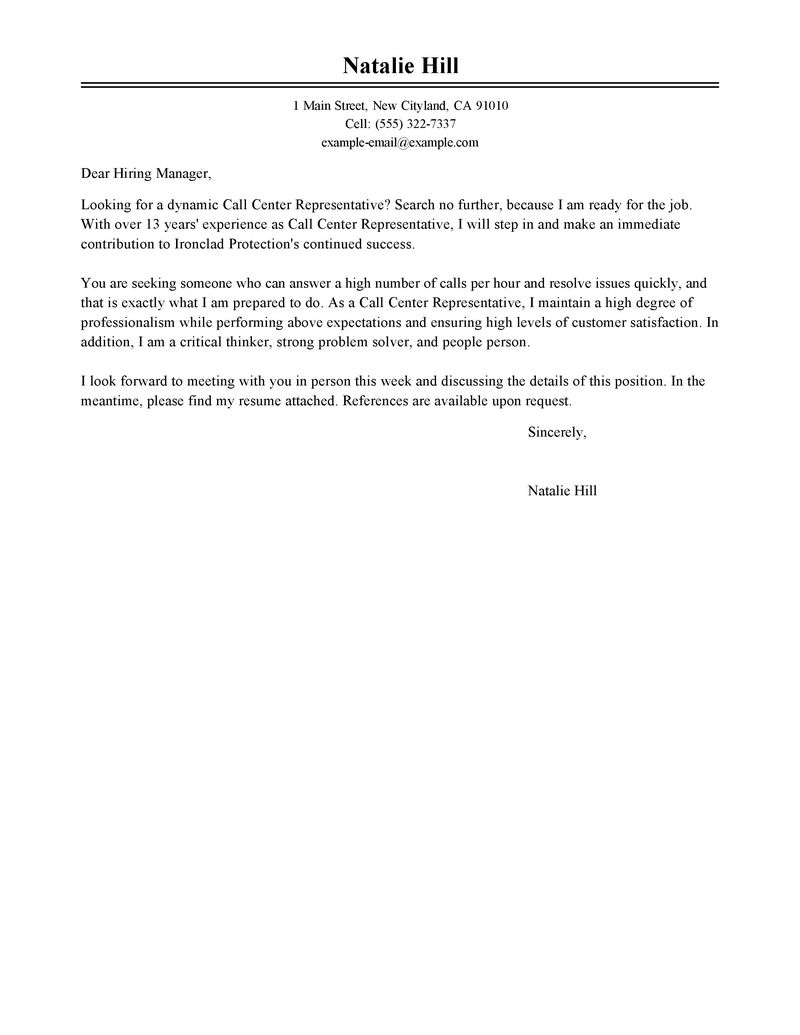 23+ Customer Service Cover Letter Examples - letterly.info