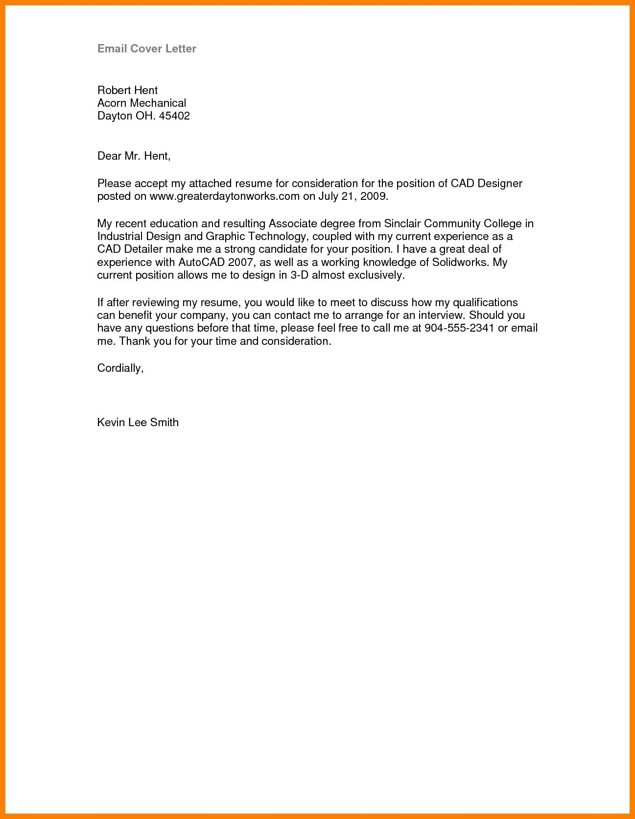 25+ Email Cover Letter Sample - letterly.info