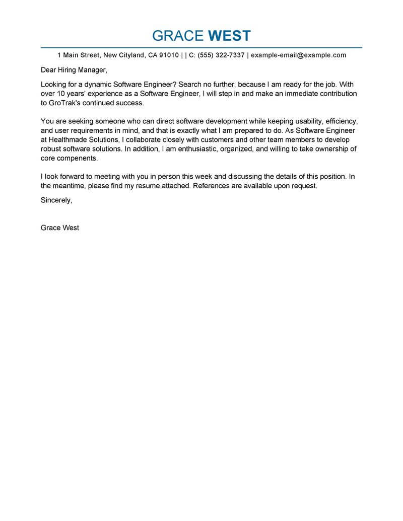 23+ Engineering Cover Letter Examples - letterly.info