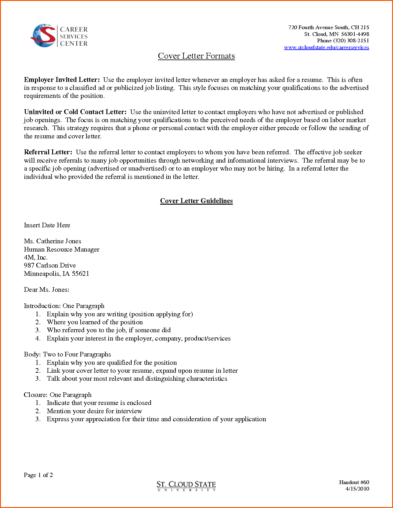 How to Determine the Best Fit Example Cover Letter for You - letterly.info