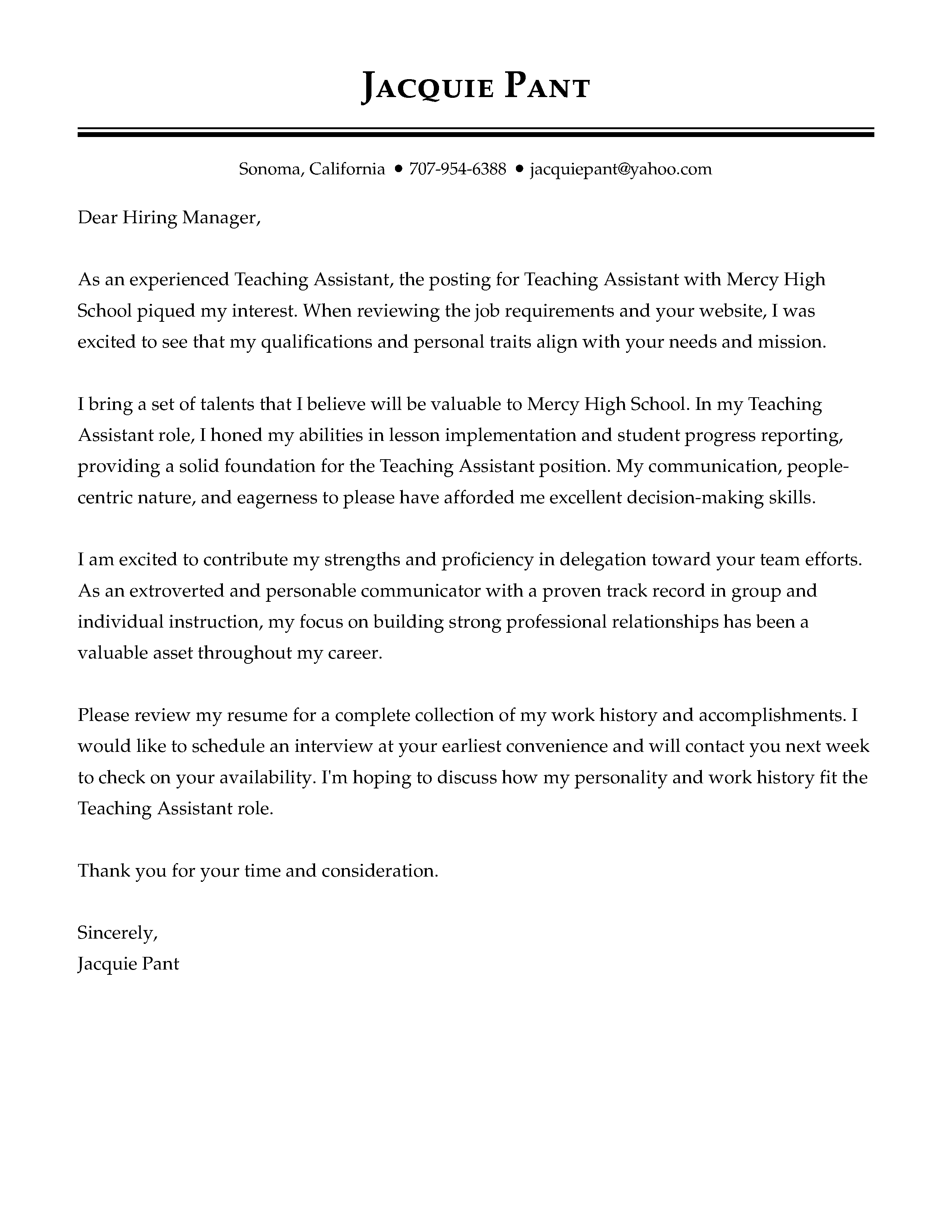 Example Cover Letter Cover Letter Examples Write The Perfect Cover ...