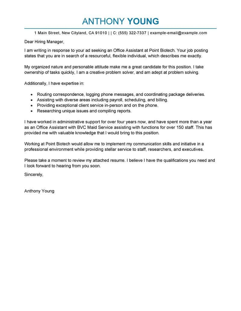26+ Example Of A Great Cover Letter - letterly.info