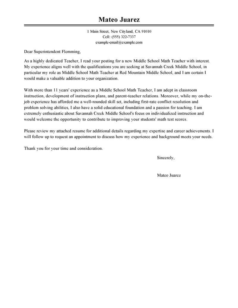 Example Of Cover Letter For Job Application Free Cover Letter Examples ...