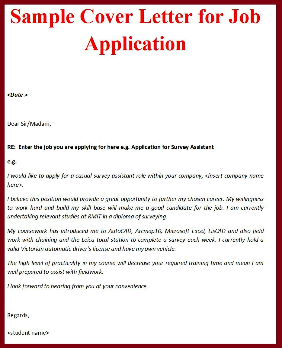 Examples Of Cover Letters For Employment Pin Oleh Resumeweb Di Job ...
