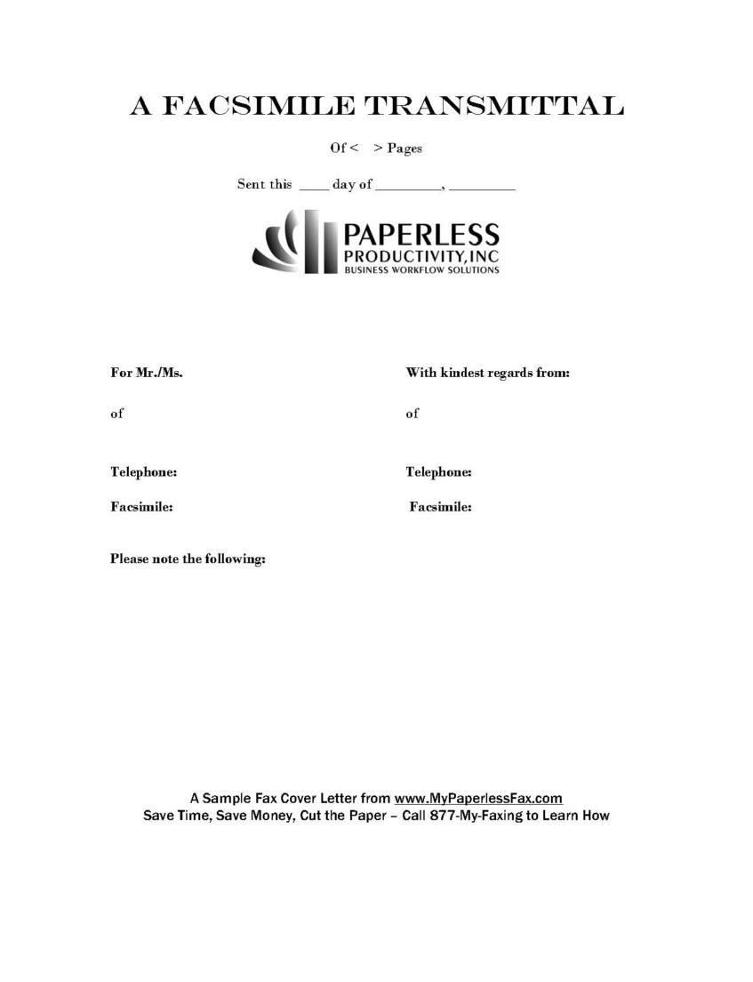 30+ Fax Cover Letter - letterly.info