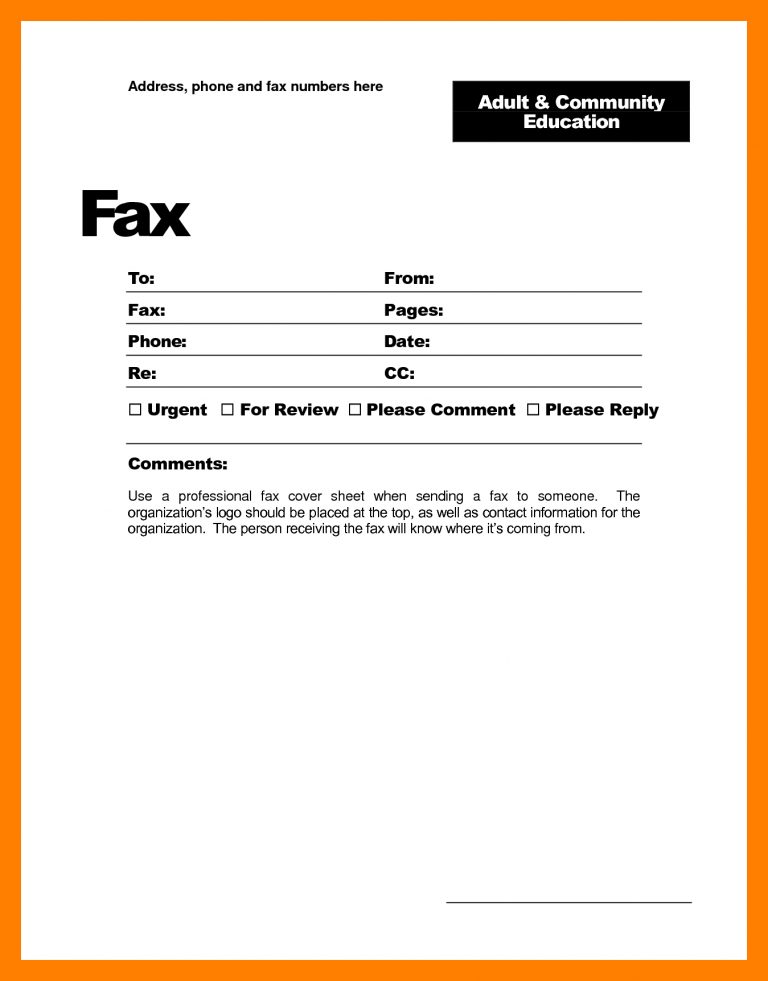 Fax Cover Letter Template Examples Of Fax Numberscover Sheet Template ...