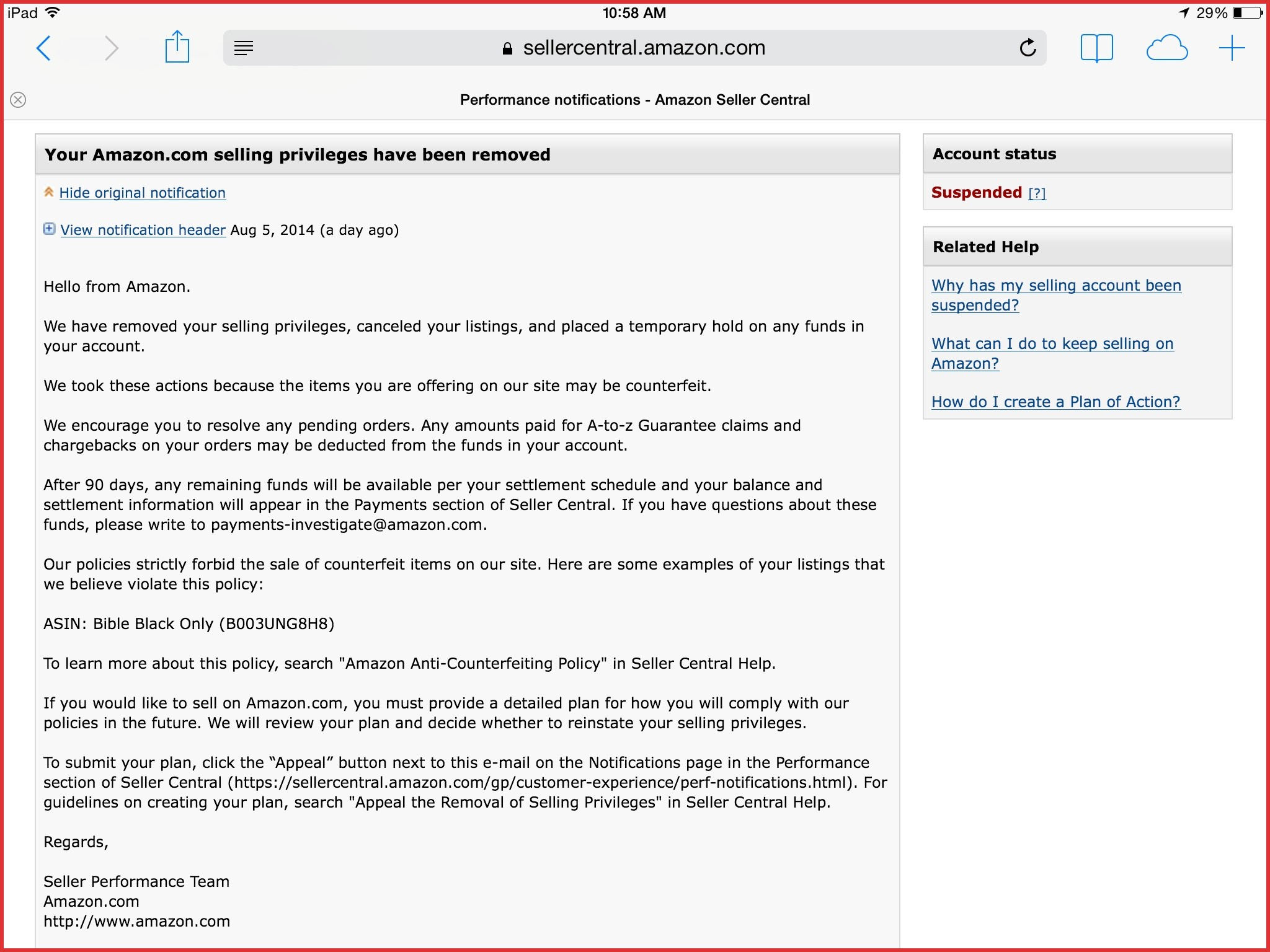Free Cover Letter Template Amazon Appeal Letter Template Samples Letter ...