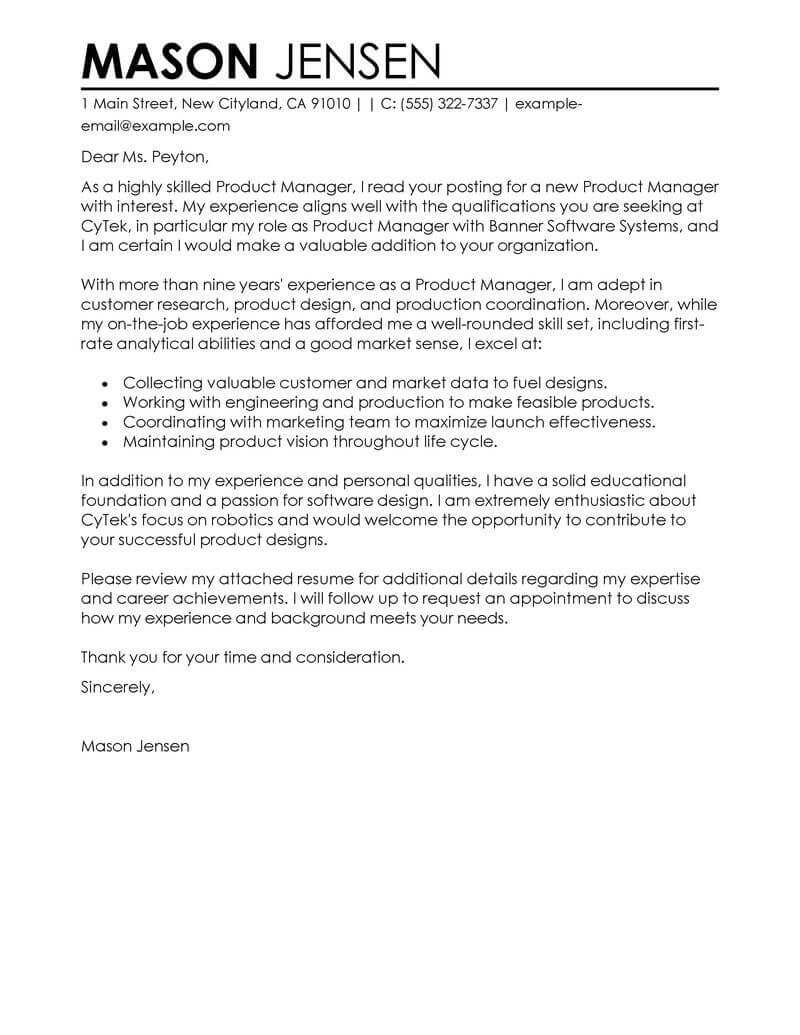 Free Cover Letter Template Best Free Cover Letter Template 12 Great ...