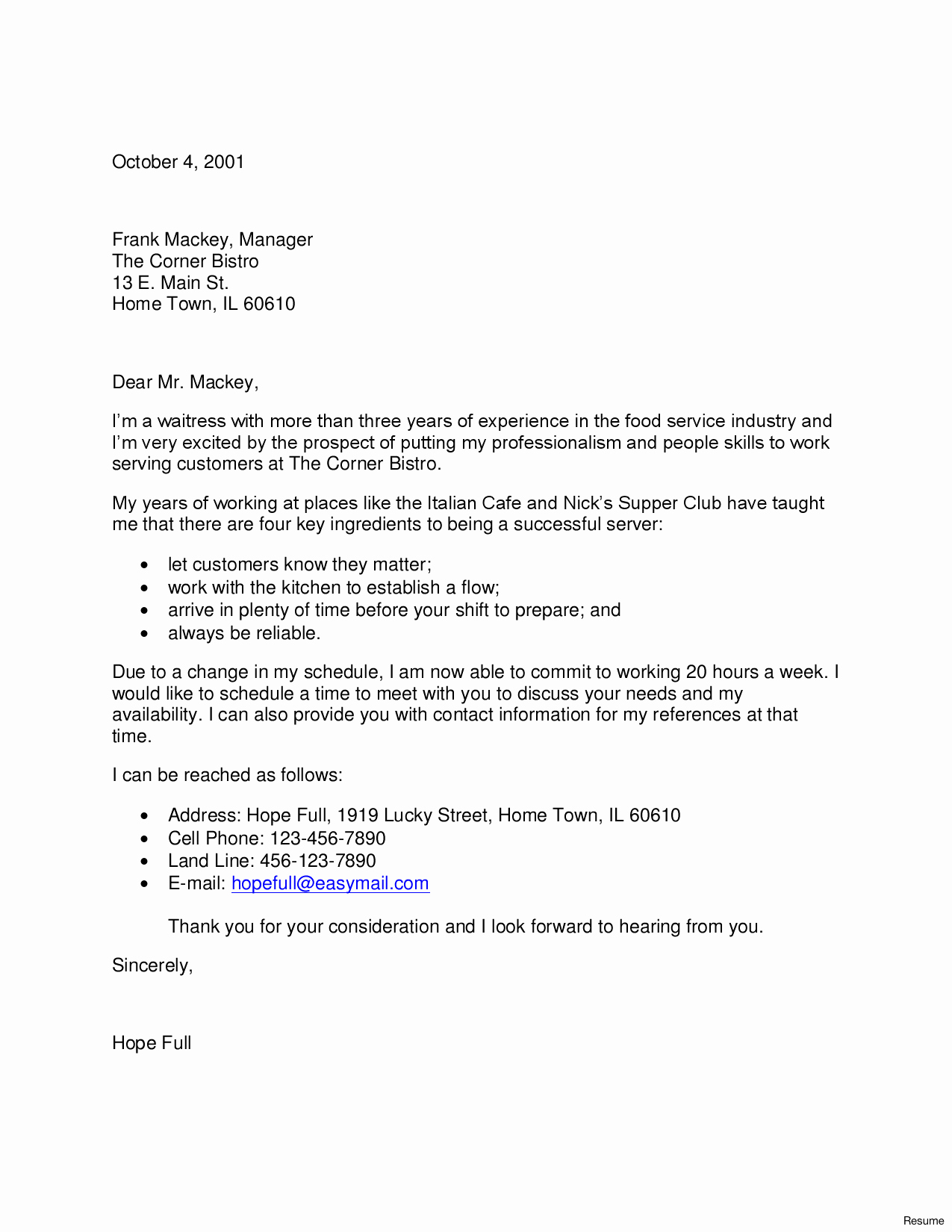 27+ Housekeeping Cover Letter - letterly.info