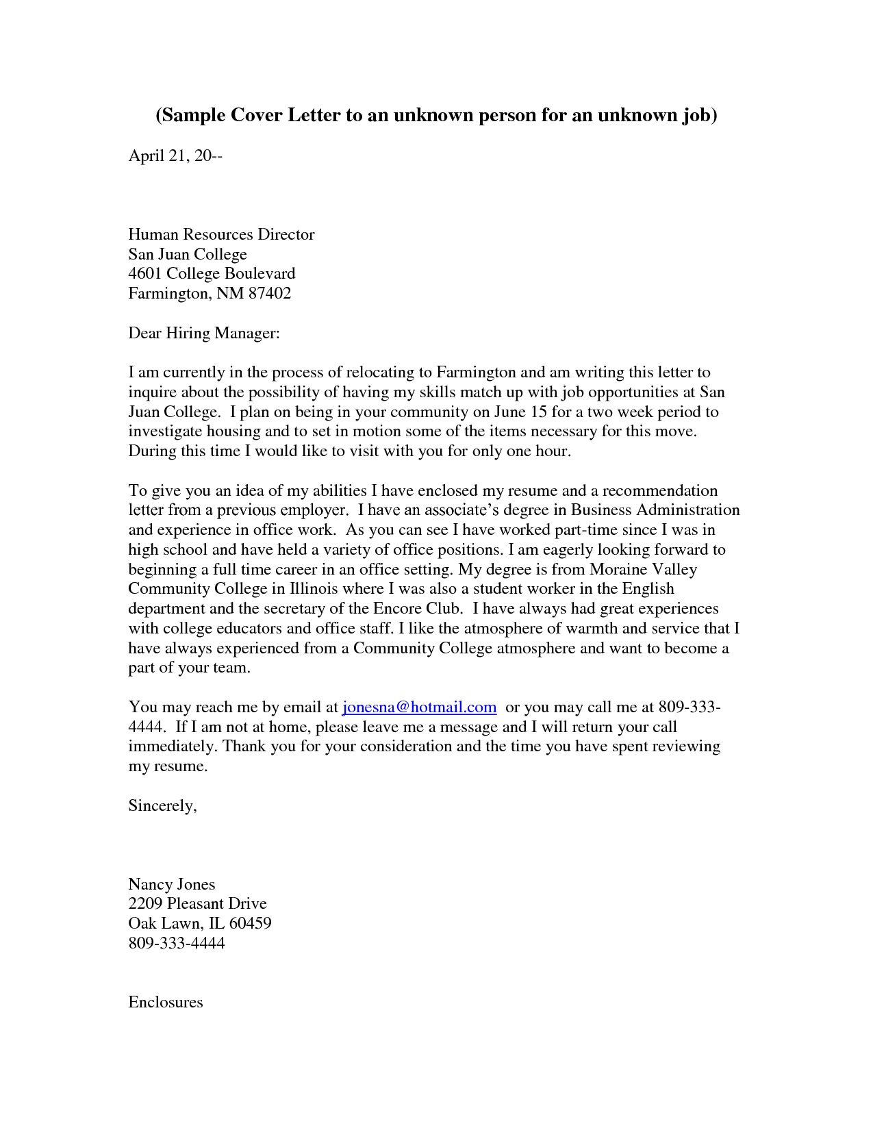 27+ How To Address Cover Letter With No Name - letterly.info