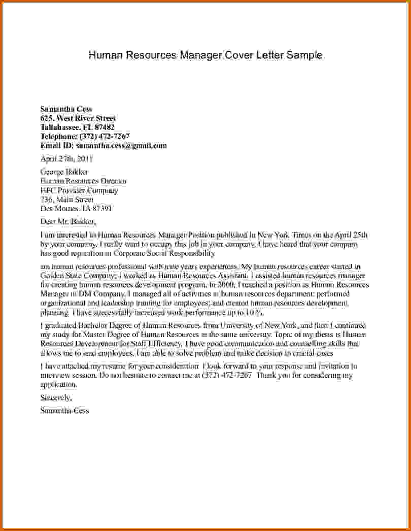 23+ Human Resources Cover Letter - letterly.info