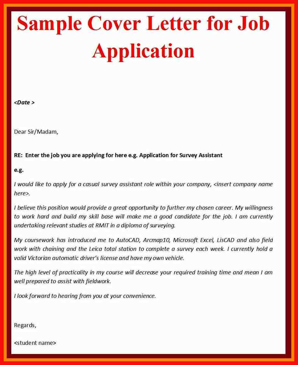 23+ Job Cover Letter Template - letterly.info