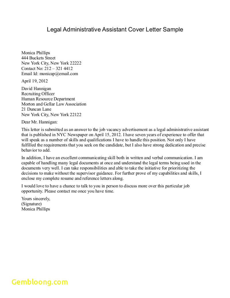 26+ Legal Assistant Cover Letter - letterly.info
