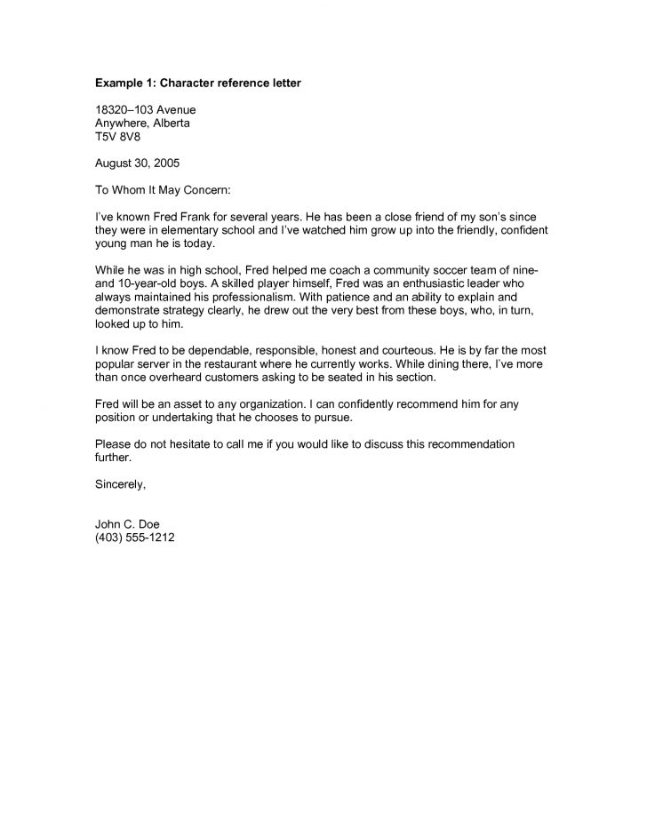Letter Of Recommendation Template Nhs Letter Of Recommendation Template ...