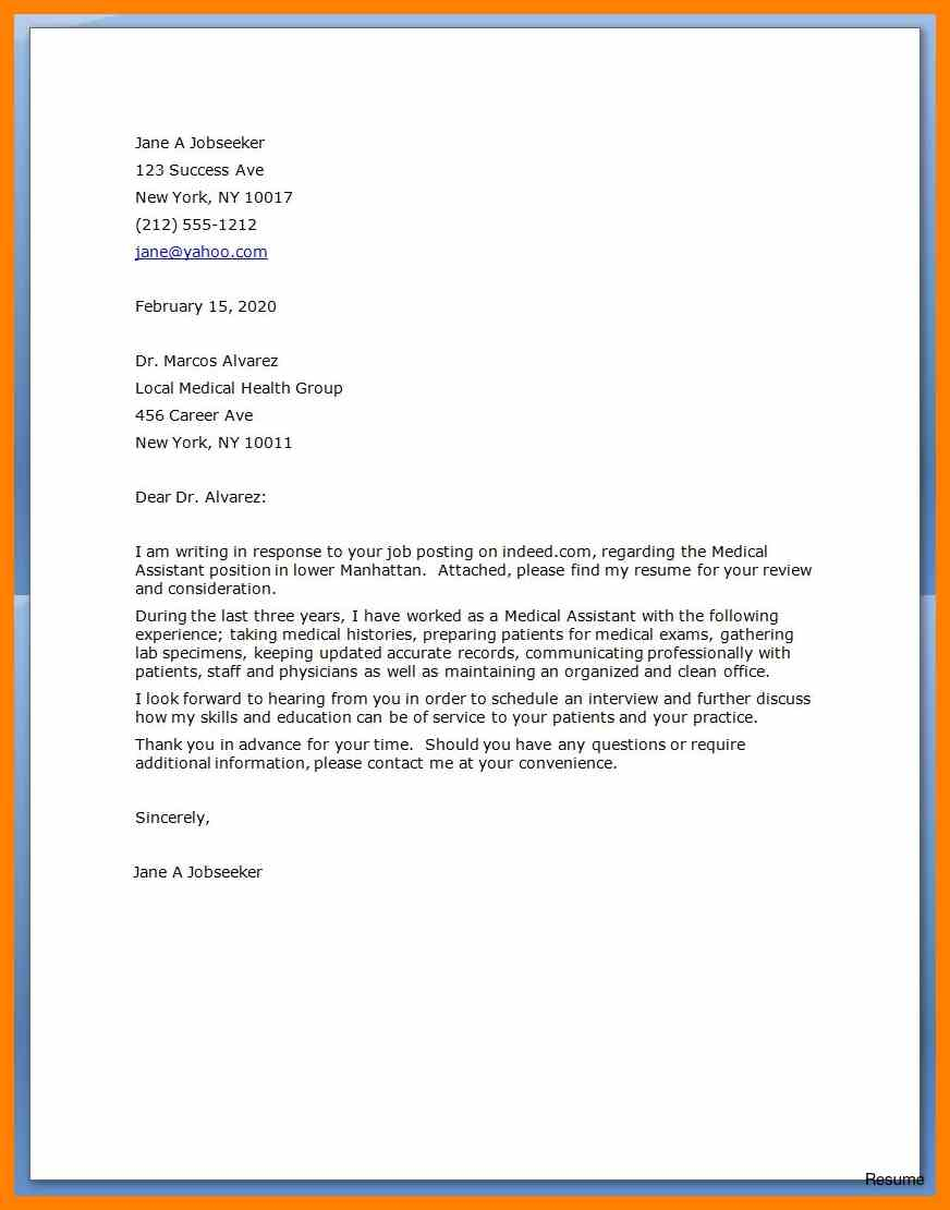 Medical Assistant Cover Letter Sample 18 Cover Letter Medical Assistant ...