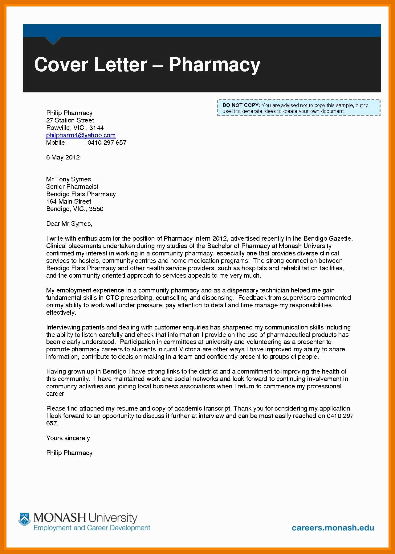 27+ Pharmacist Cover Letter - letterly.info