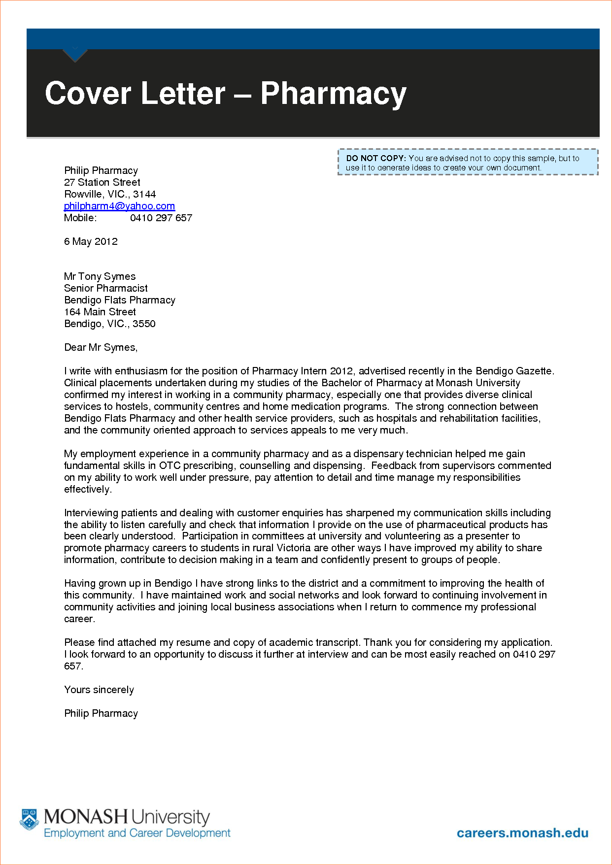 27+ Pharmacy Technician Cover Letter - letterly.info