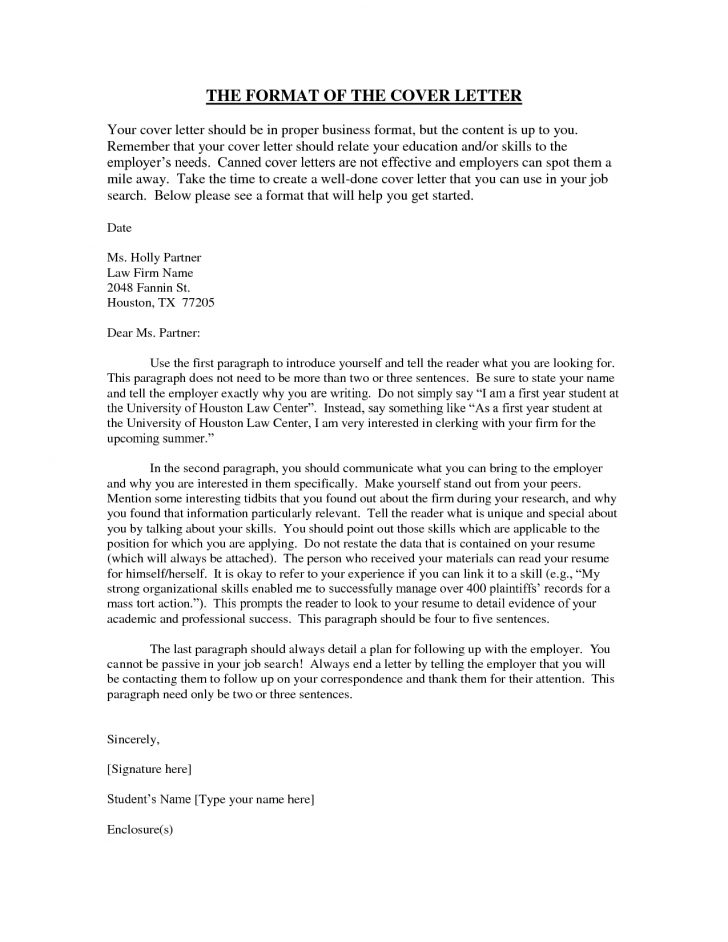 Proper Cover Letter Format Proper Cover Letter Best Examples Of Cover ...