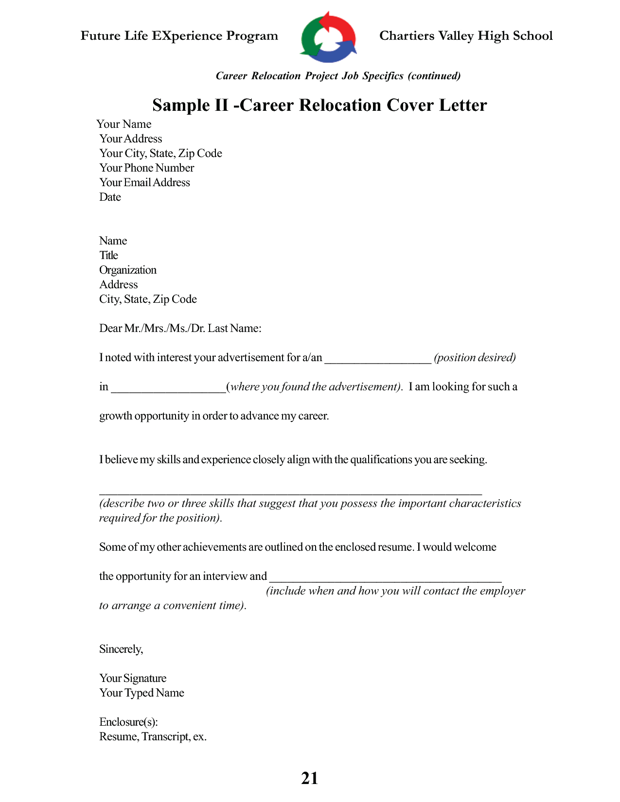 23+ Relocation Cover Letter - letterly.info