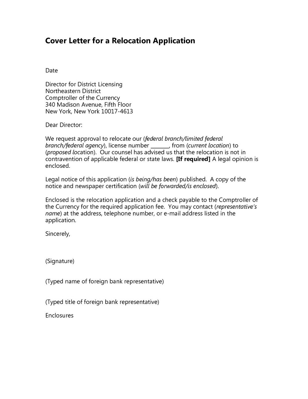 23+ Relocation Cover Letter - letterly.info