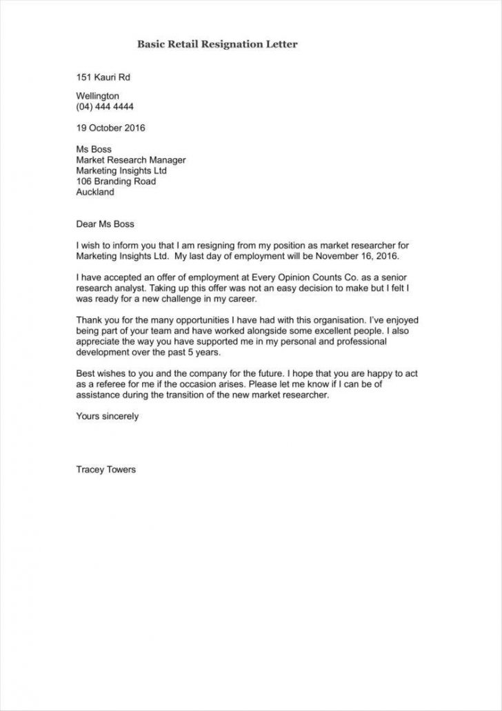 Resignation Letter Template 33 Simple Resign Letter Templates Free Word ...